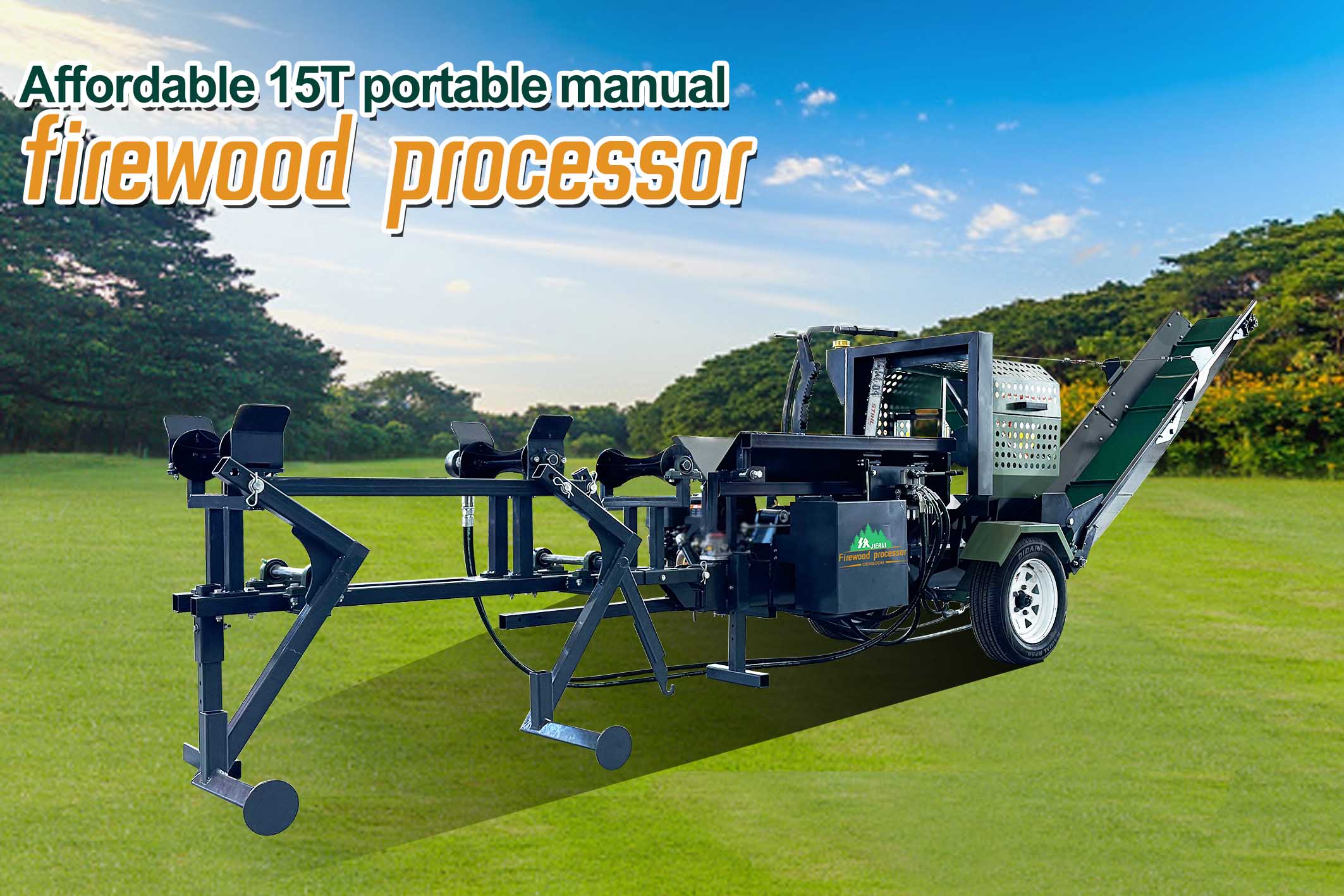 Affordable 15T Portable Manual Firewood Processor - Shandong Jierui ...